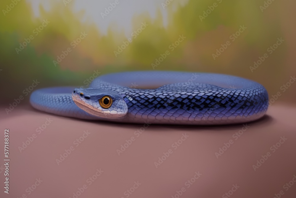 Big cute snake. Beautiful dangerous reptile. Colorful magic snake ...