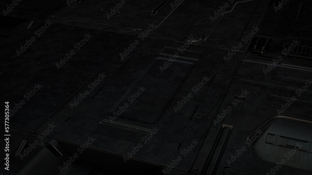 Black, Tech Wallpaper with Sci-Fi 3D Panels. Dark, Futuristic style. 3D ...