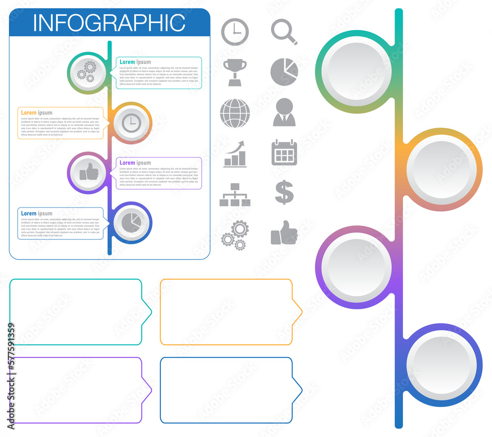 infographic timeline template png. and power point design Stock ...