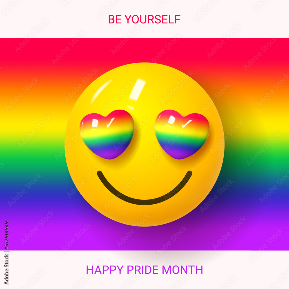Vector de Stock Greeting card for Pride Month. Banner for Pride Month ...