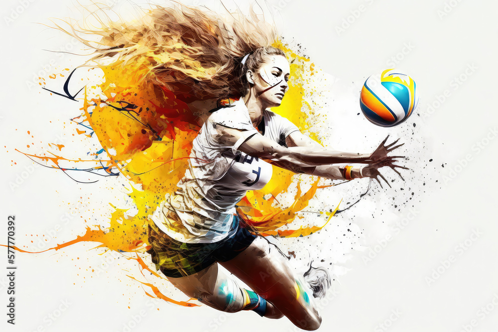 Ai Generated Volleyball Player