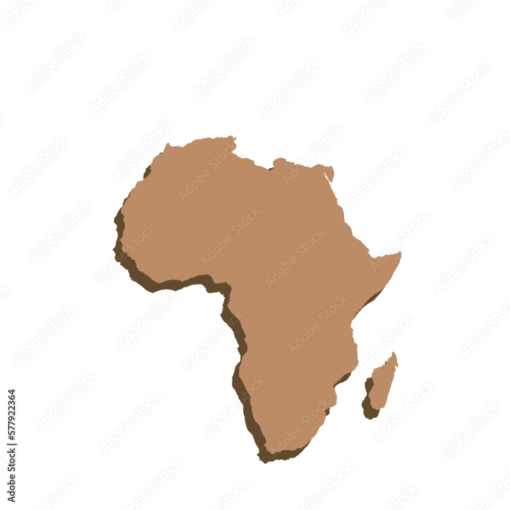 Map of Africa, sign silhouette. World Map Globe. Vector Illustration ...