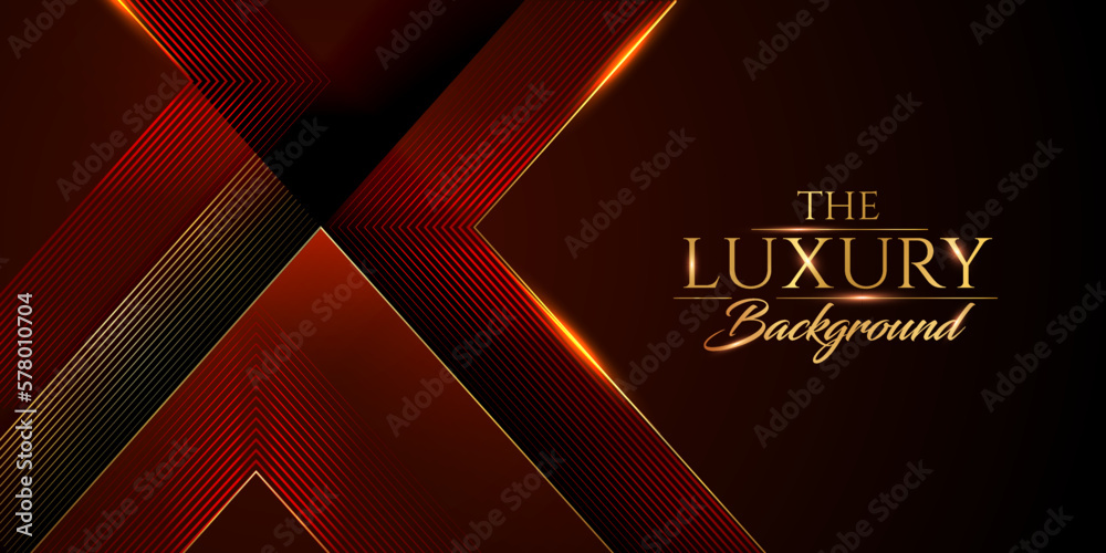 Red Maroon Golden Diamond square Side Corners Award Background. Trophy on Red Luxury Background ...