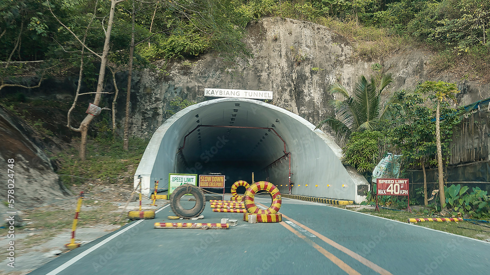 Ternate, Cavite, Philippines - The Kaybiang Tunnel cutting through Mt ...