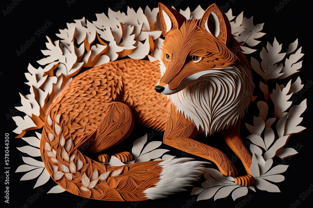 Stunning beauty of animal in nature with wondrous paper quilling ...