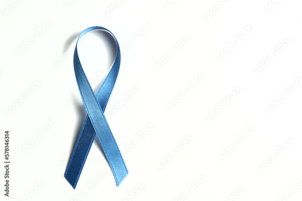 blue ribbon on a white background against child abuse, and symbol in ...