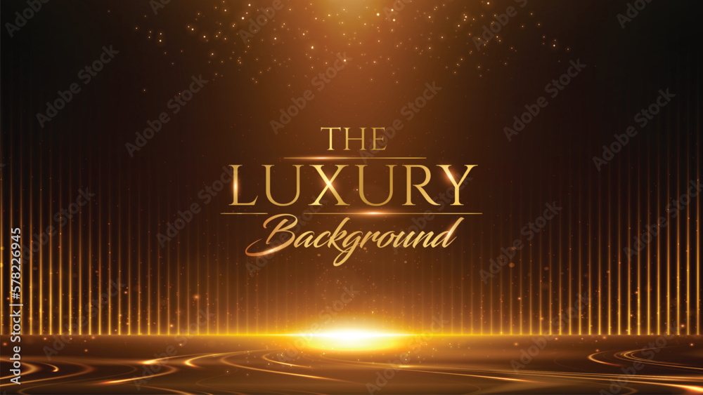 Black and Gold Award Background. Luxury Background. Modern Abstract ...