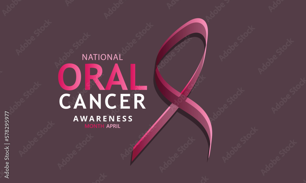 Oral Cancer Awareness Month. Template for background, banner, card ...