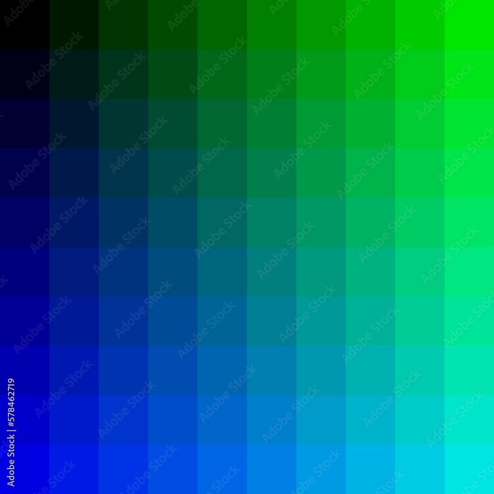 RGB pattern developed by structured programming. Represents the one ...