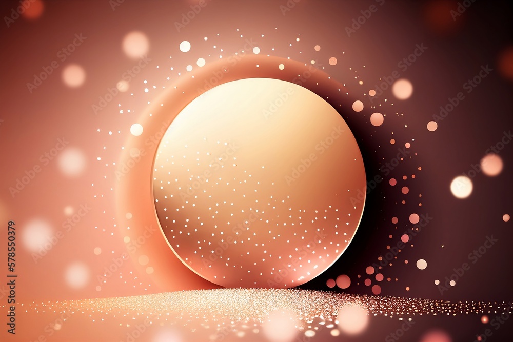Circle geometric rose gold background wallpaper as a graphic resource ...