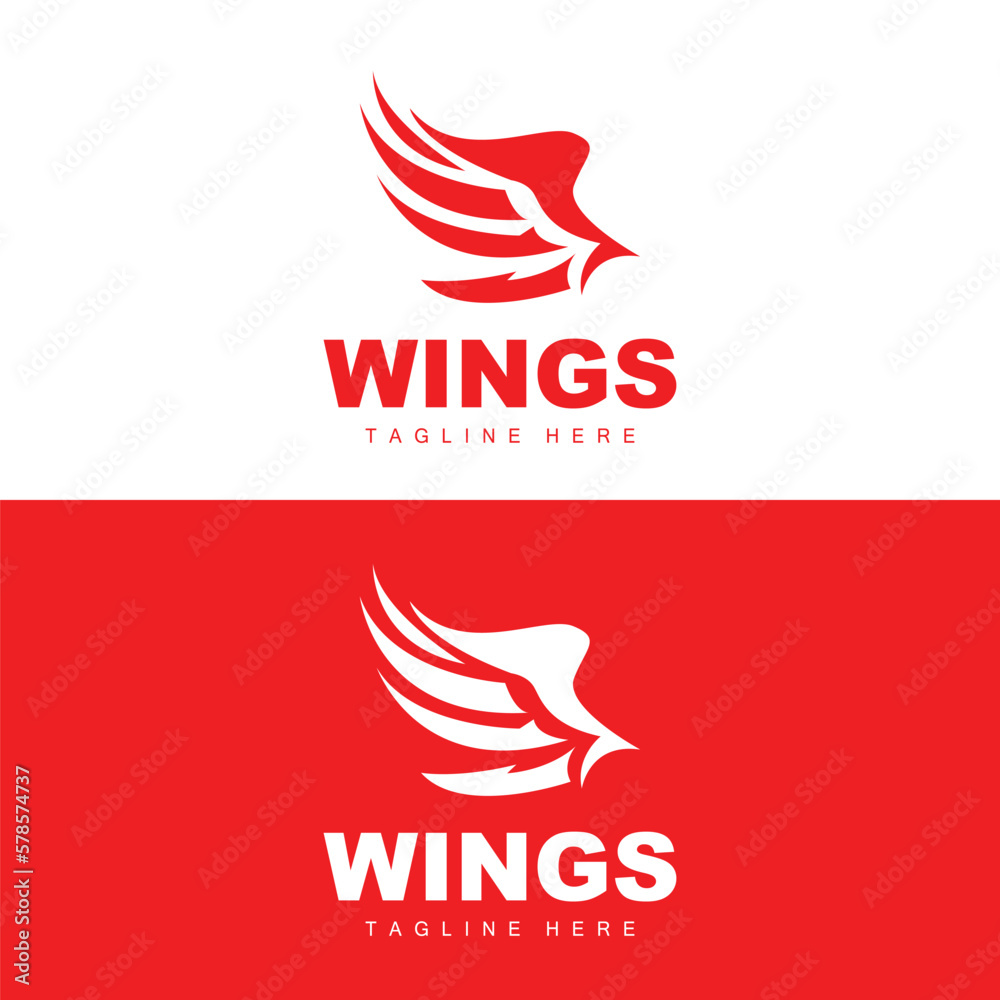 Wings Logo, Phoenix Logo, Bird Wing Vector, Template Illustration, Wing ...