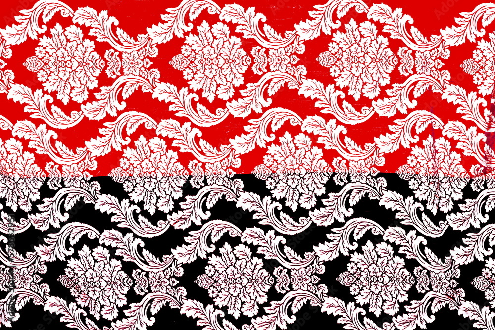 Various types of fabrics and textile products used as a base and ...