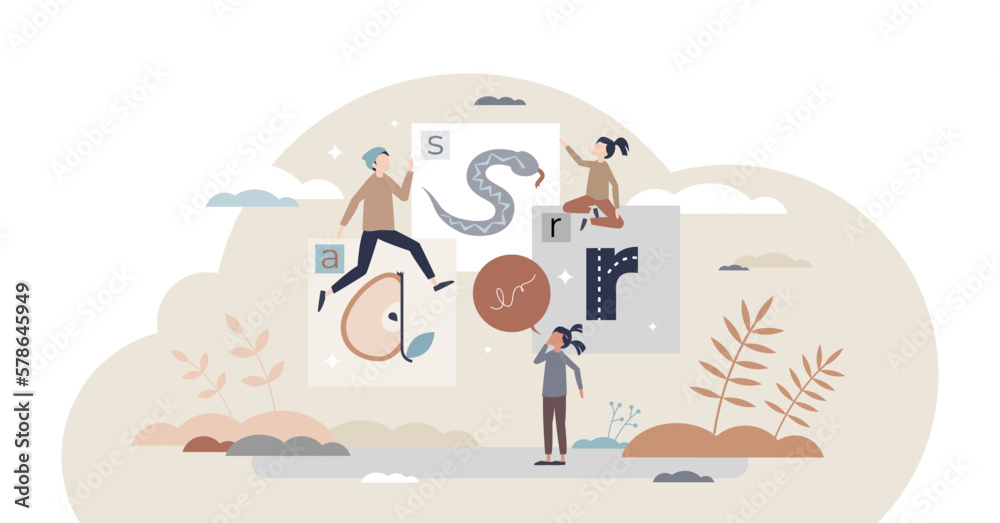 Phonics method for teaching children read and write tiny person concept ...