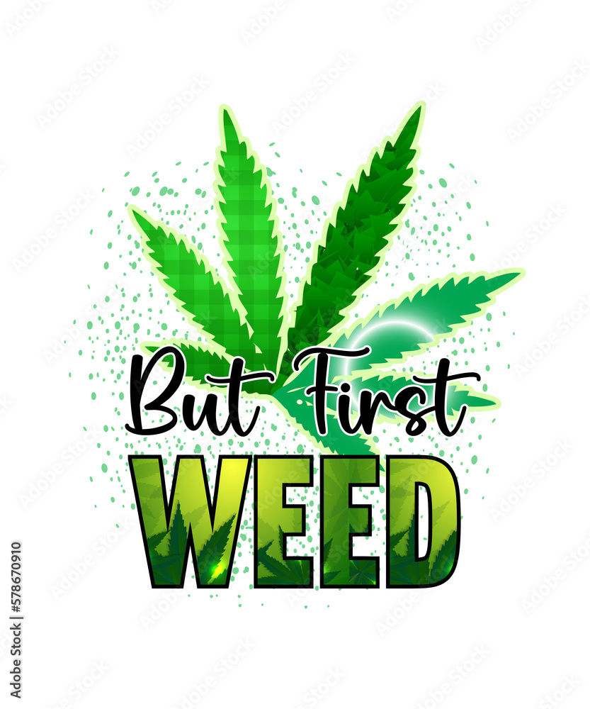Ilustración de Stock \Weed sublimation bundle, Cannabis PNG Bundle ...