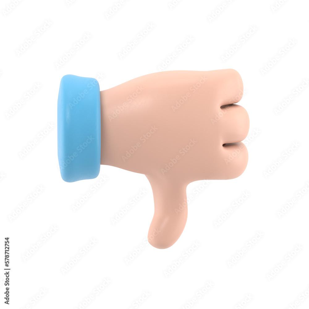 Transparent Backgrounds Mock-up.Dislike, negative, bad feedback or ...