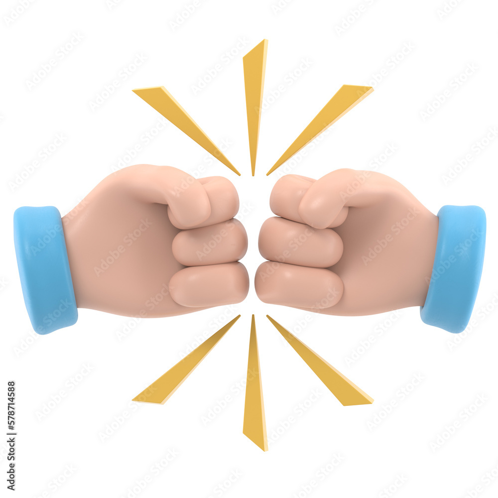Transparent Backgrounds Mock-up.Two fists clenched in a dispute ...