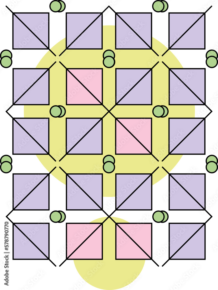 This poster's clean, white circle stands out against the soothing blue ...