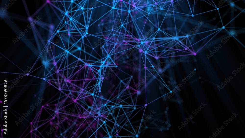Floating Blue and Pink Color Plexus Background. we can use these ...