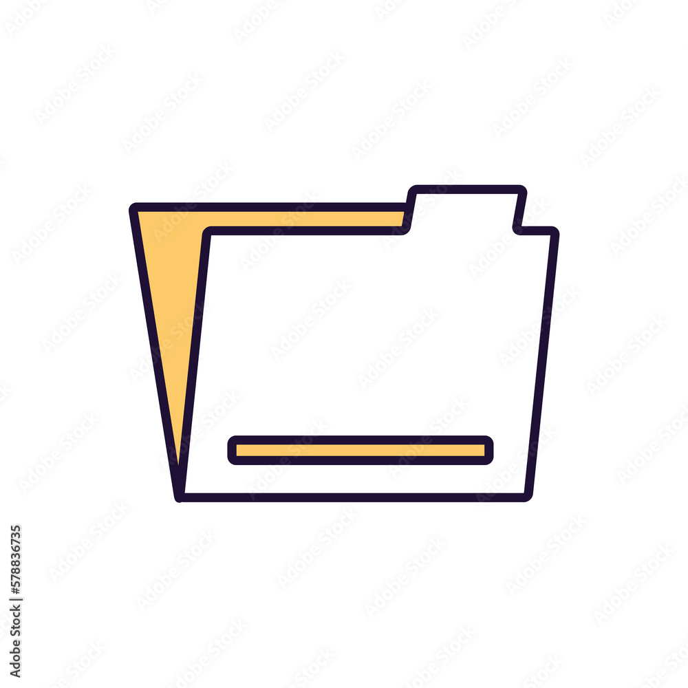 Document folder icon png image with transparent background Stock ...