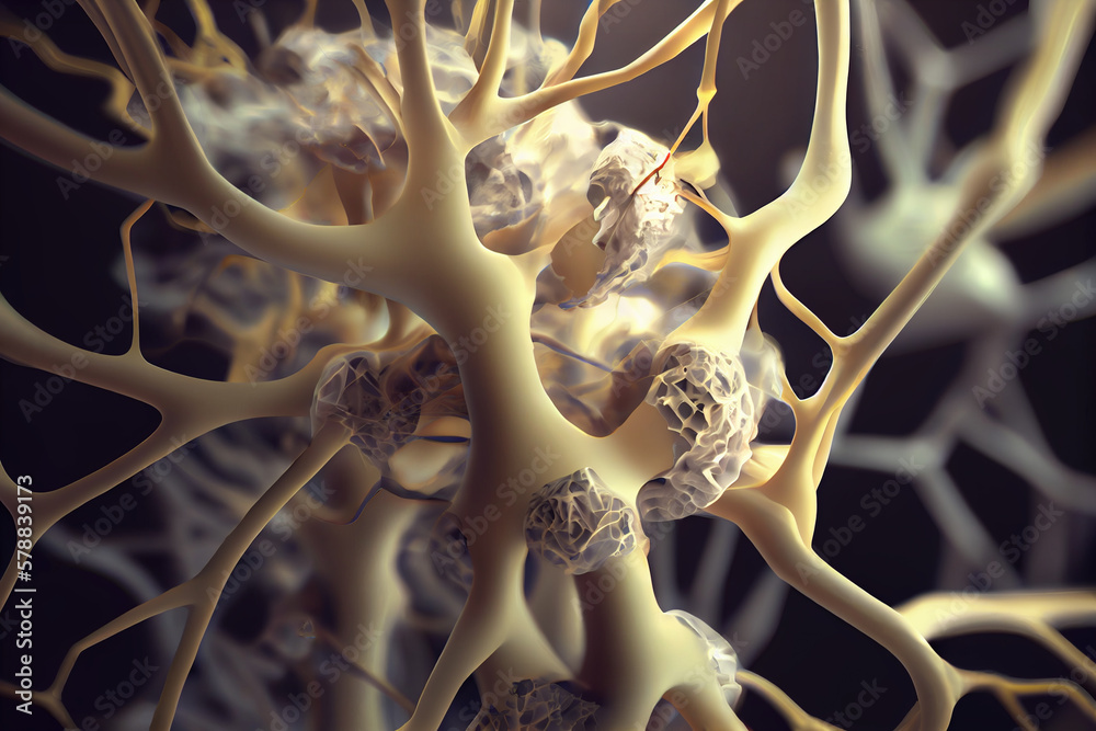 The process of neuroplasticity, showing how new neural pathways are ...