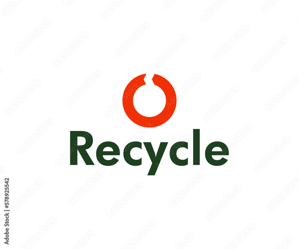 recycle logo vector logo templet. Stock Vector | Adobe Stock