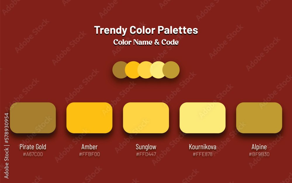 Abstract trendy color palettes set, multi color combination, background ...