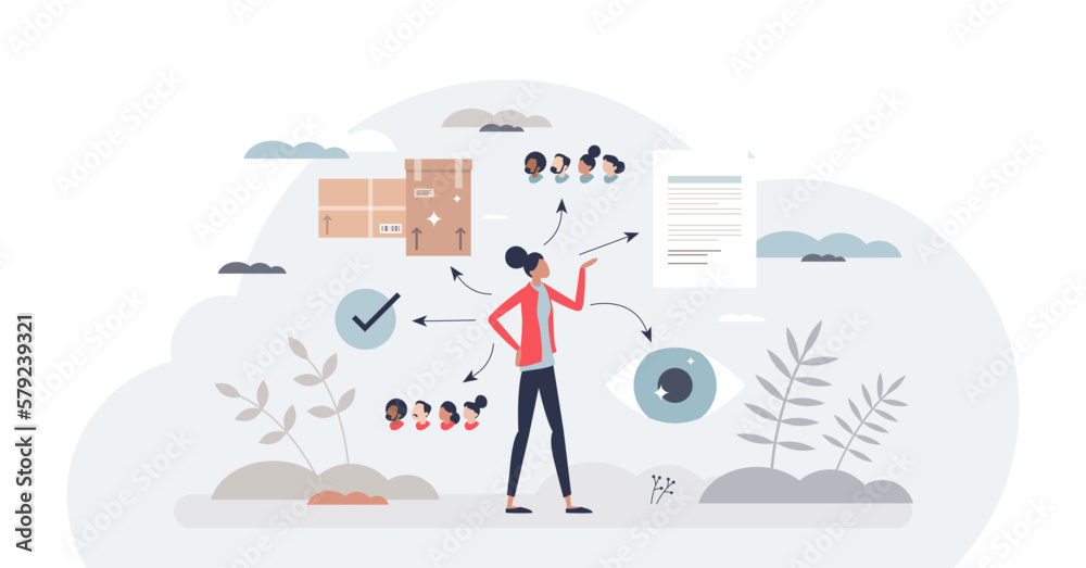 Product owner as SCRUM member work to create backlog tiny person ...