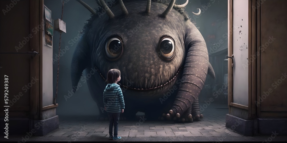 imaginary friend, generative AI Stock Illustration | Adobe Stock