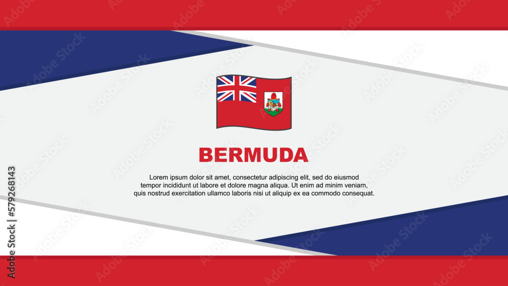 Bermuda Flag Abstract Background Design Template. Bermuda Independence ...