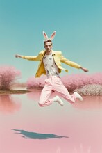 Happy Easter Guy Bunny Free Stock Photo - Public Domain Pictures