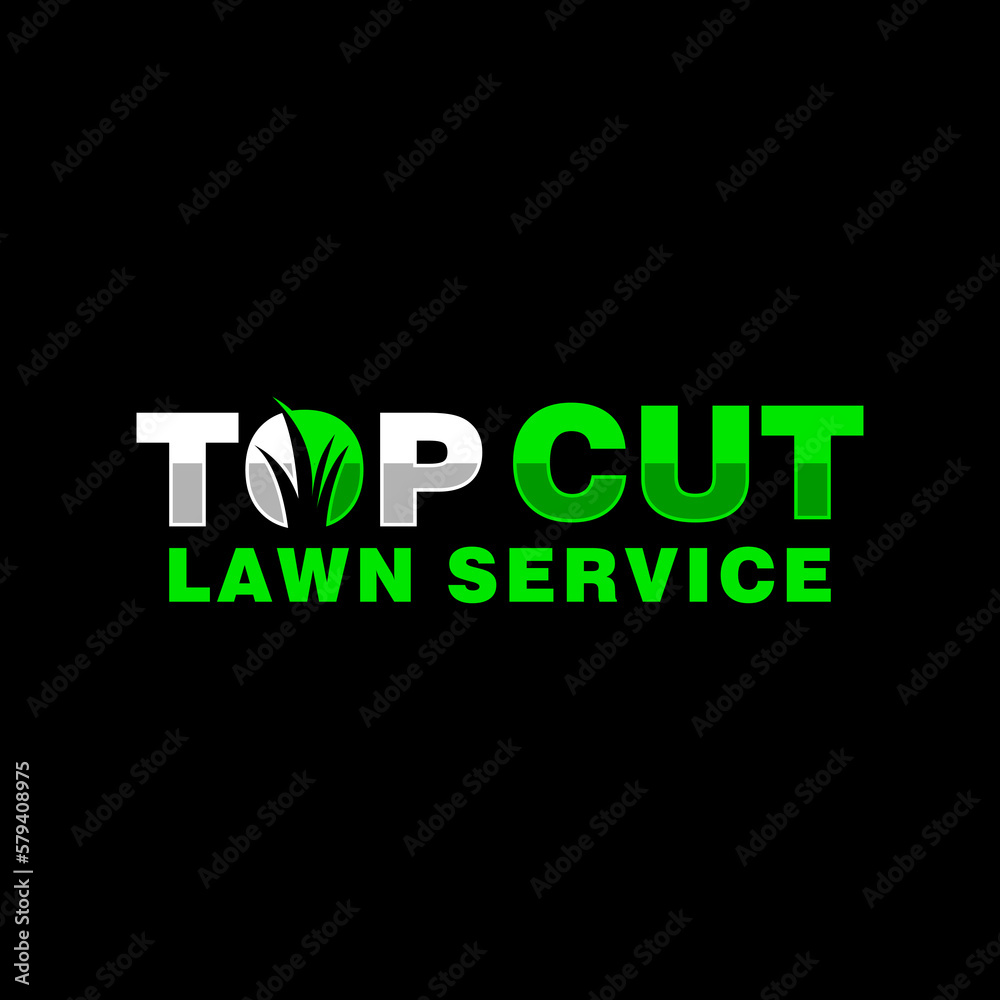 lawn care logo design creative idea vector design inspiration Stock ...