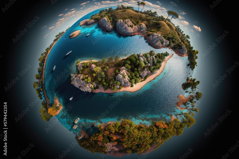islands, bays, high dynamic range images, environment maps, spheres ...