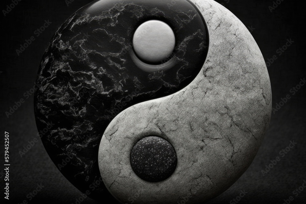 Ilustração yin and yang are a symbol of dualism in ancient Chinese ...