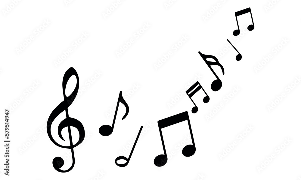 music notes illustrator, music notes clipart, song vector illustration ...