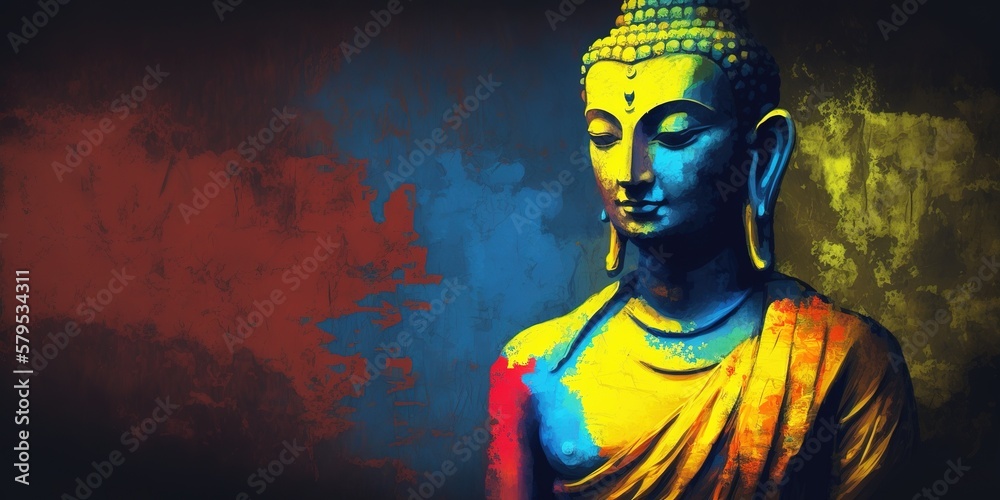 Mahavira abstract art painting of Mahavira, venerated by Jainism ...