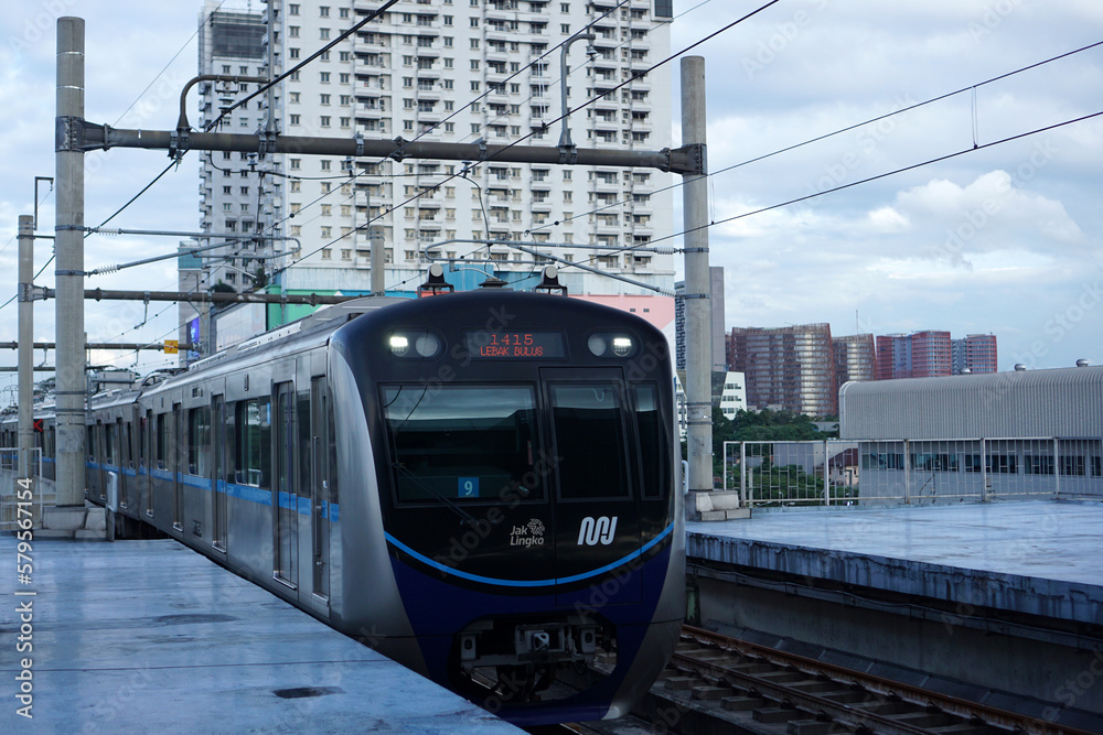 Jakarta, Indonesia. January, 2023. MRT at Lebak Bulus Station, South ...