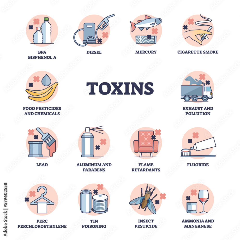 Toxins and dangerous chemical substances for human health outline ...