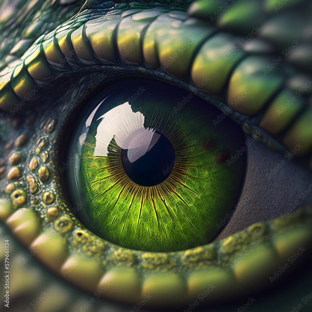 Ruler of the Prehistoric World: A Close-up Macro Shot of an ...
