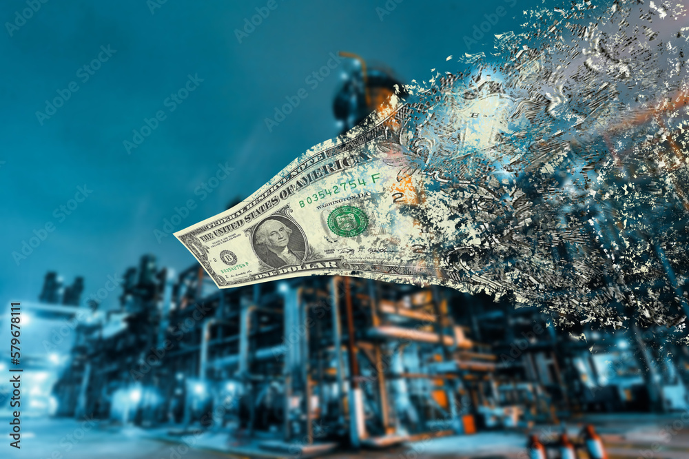 Inflation destroys currency. Inflation destroys money. Tearing up ...