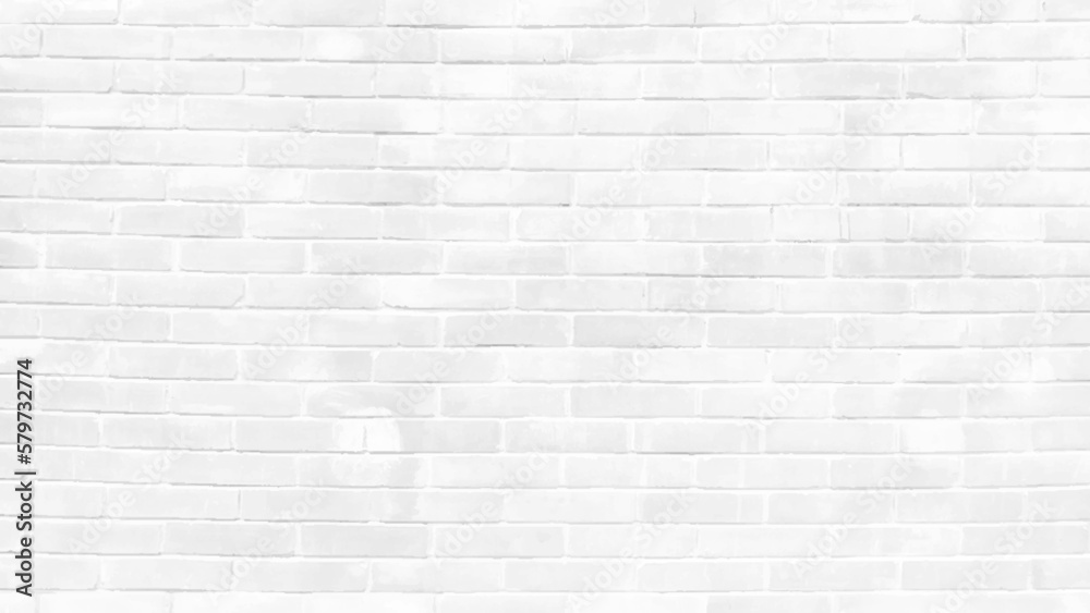 Hand drawn ink brick wall vector. White brick wall texture seamless ...