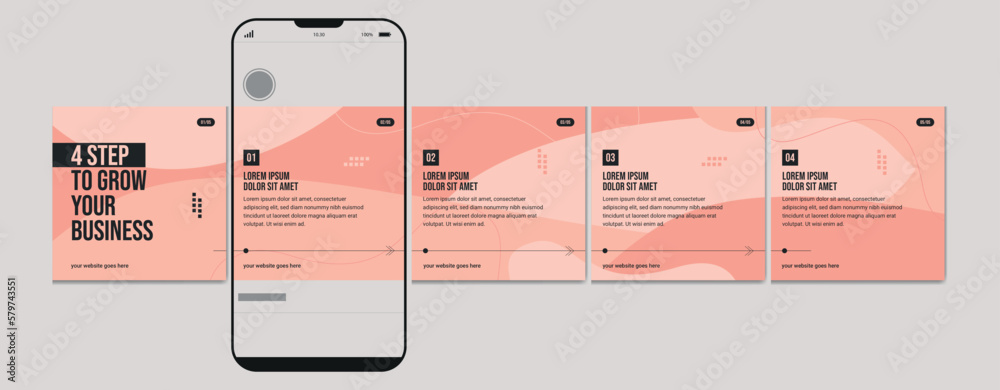 Social Media Carousel Post Template, Instagram Carousel Post Design, Editable Carousel Post set ...