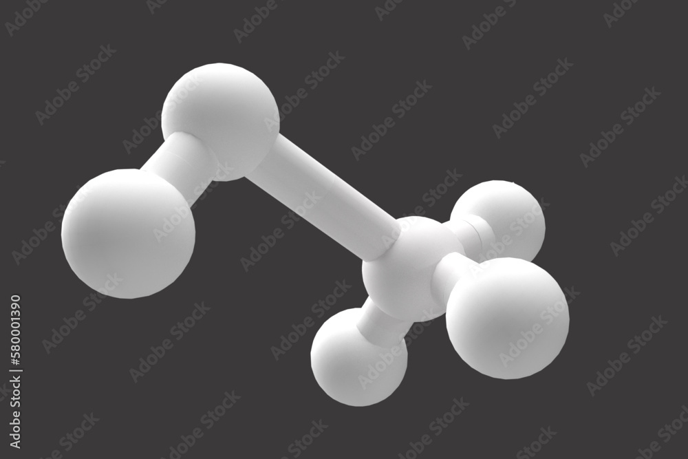chemical structure of a molecule, methanol Stock Vector | Adobe Stock
