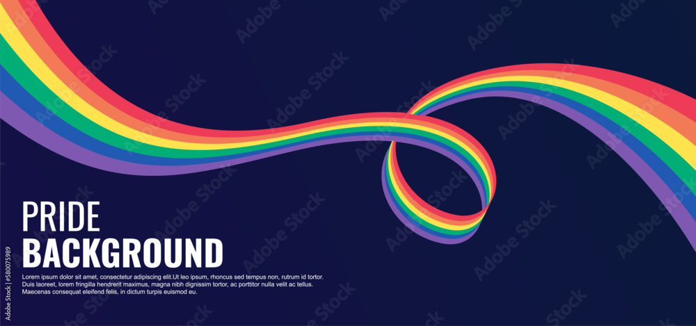 LGBT pride abstract background. Vector background with rainbow colors ...