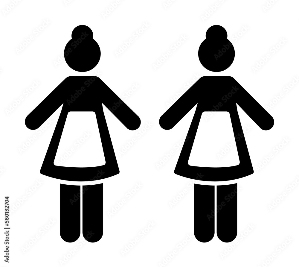 Service, girls, hotel, maid icon. Element of hotel pictogram icon ...