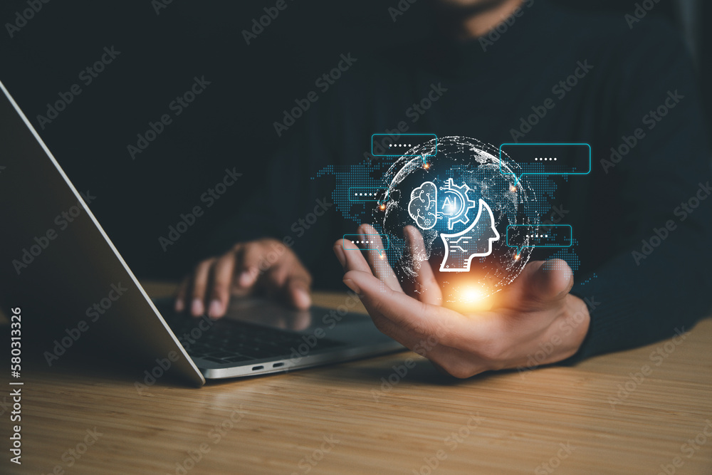 Chatbot Chat With Ai Artificial Intelligence Man Using Technology