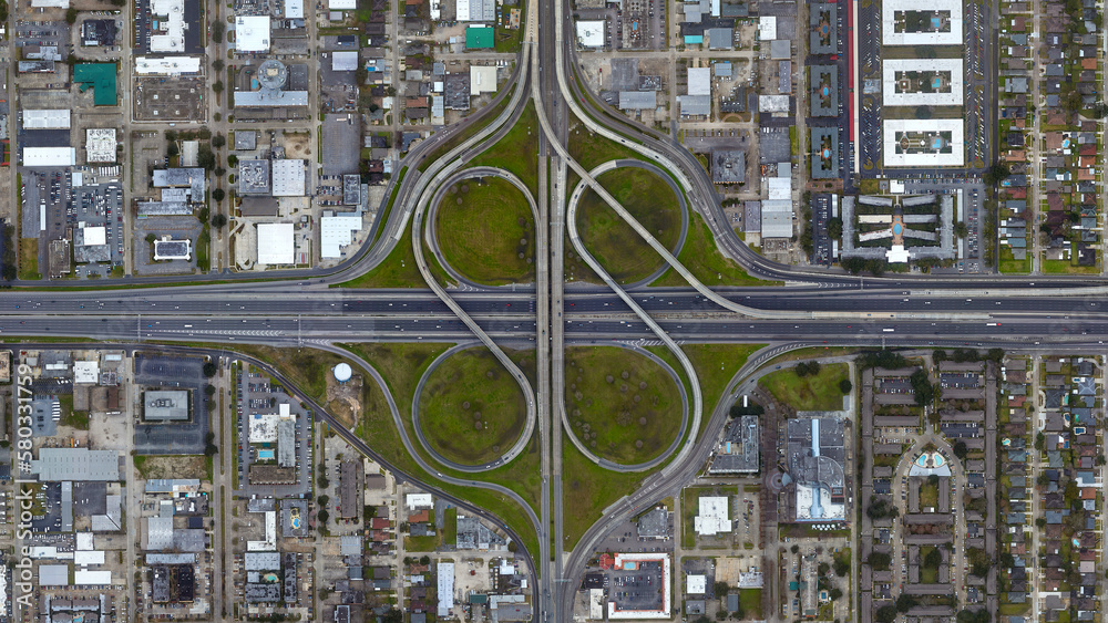Stock-Foto „Raod, highway, flyover road junction - spaghetti and ...
