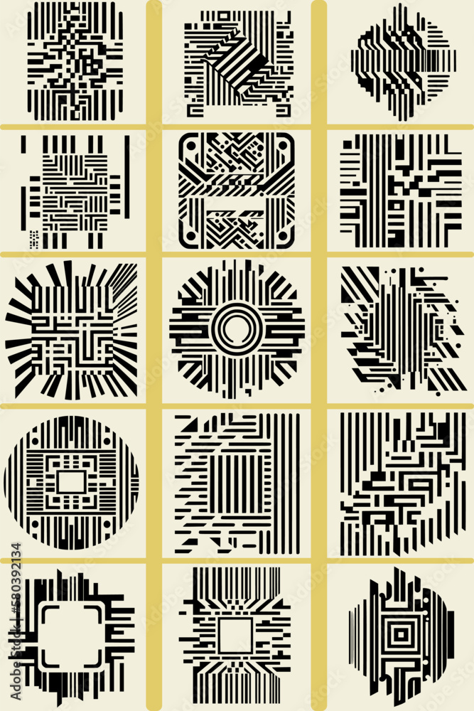 Vector QR Code and Barcode Mega-Set (15 works) for Business and ...