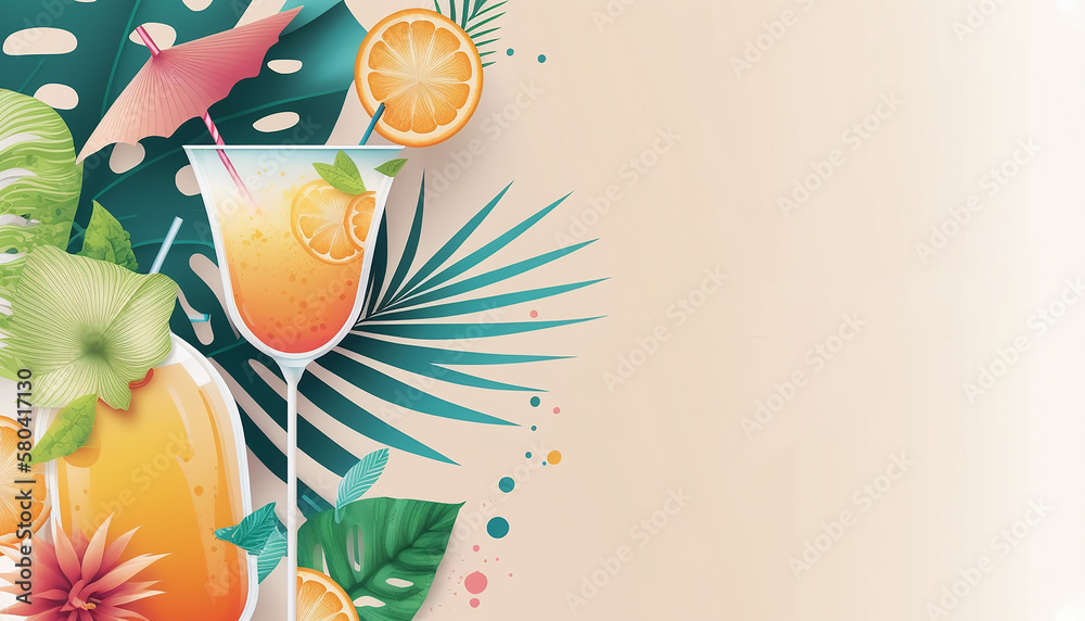 Background for a Cocktail Party or summer event invitation, inspiration ...