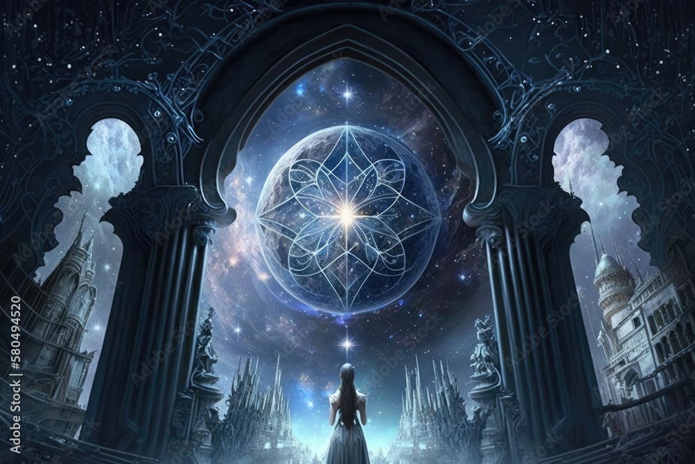 The celestial realm. A realm of gods and goddesses filled with heavenly ...
