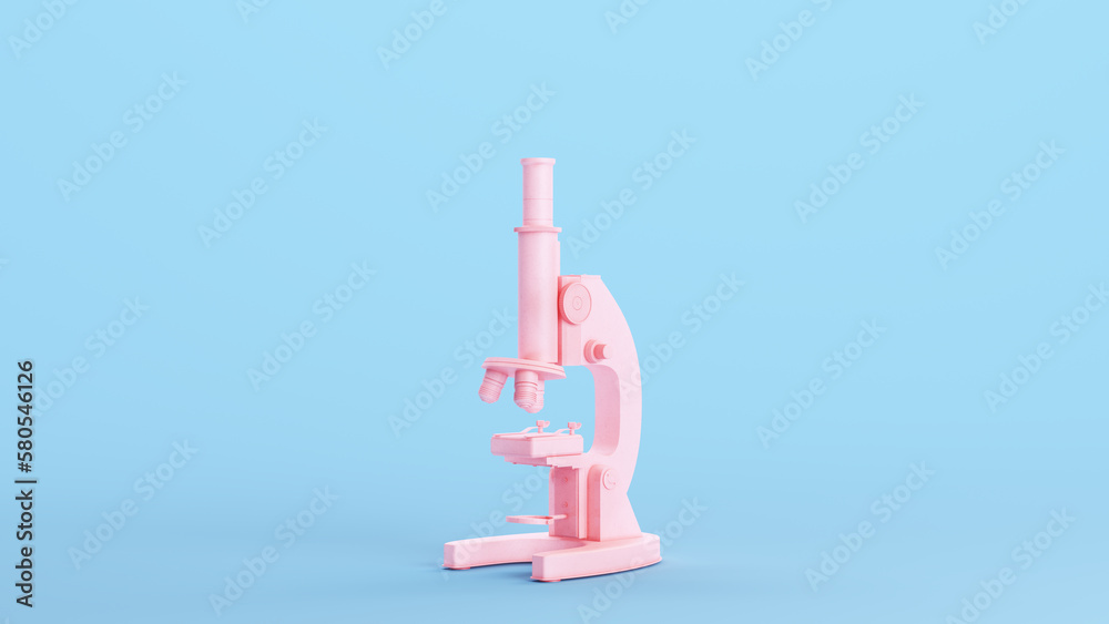 Pink Microscope Medicine Medical Equipment Laboratory Science Kitsch ...